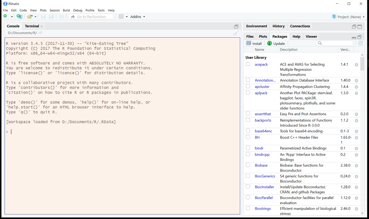 Tour Of RStudio